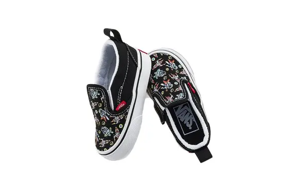 VANS Classic Slip-on Sneakers With Graphic Print - Black