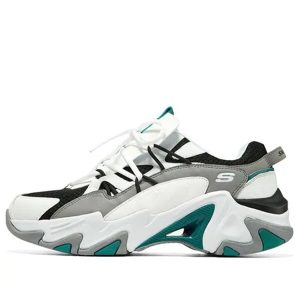 Sketchers Stamina V3 Athletic Sneakers - White/olive/black