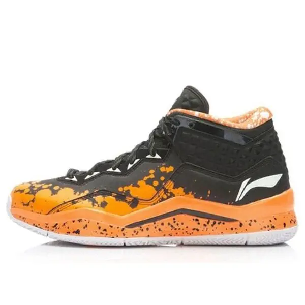 LI-NING Way Of Wade 3 Le "orange Black Drip" Sneakers