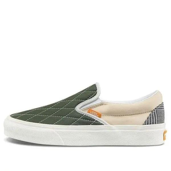 VANS Quilted Slip-on Sneakers - Green/light Gray