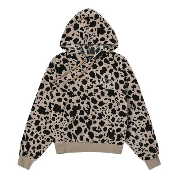VANS Dotty Check Fleece Hoodie - Brown/black