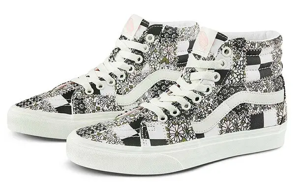 VANS Sk8-hi Patchwork Floral High Top Sneakers