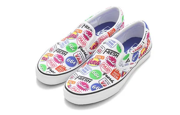 VANS Graffiti Sale" Slip-on Sneakers - Multi-color