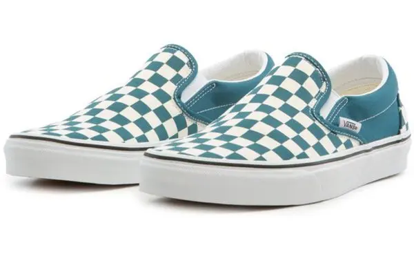 VANS Slip-on Checkerboard Casual Shoes - Blue/white
