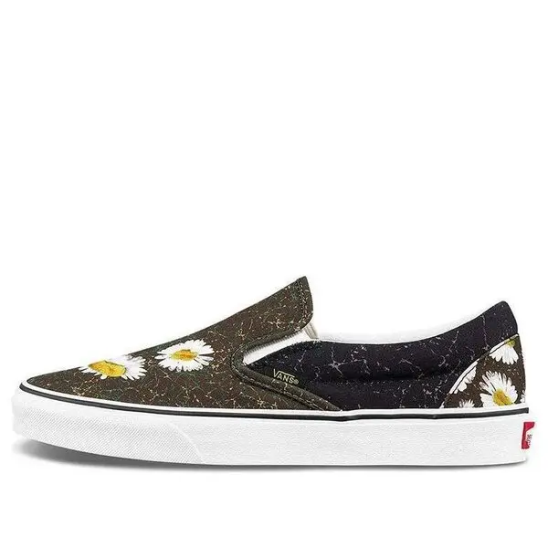 VANS Slip-on Low-top Canvas Shoes Black/green - Black/brown
