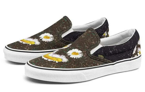 VANS Slip-on Canvas Casual Shoes - Black/brown