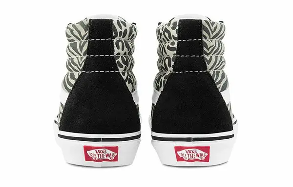 VANS Sk8-hi Canvas High Top Sneakers - Black/white