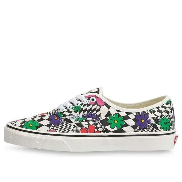 VANS Authentic Floral Checkerboard Sneakers - Multi-color