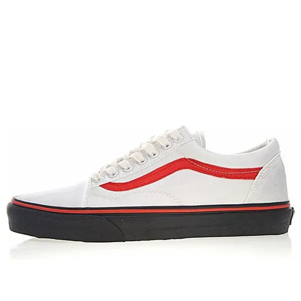 VANS Opening Ceremony X Vault Og Old Skool Lx Satin Sneakers - White/red