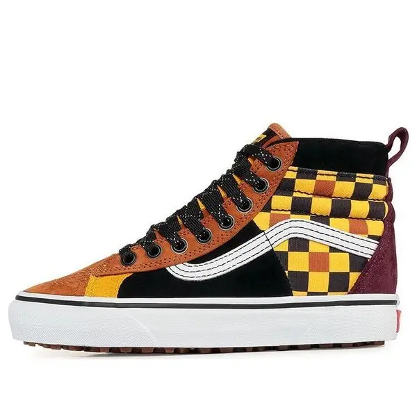 VANS High Top Skate Shoes - Black/yellow