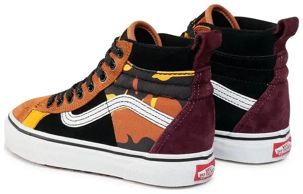 VANS High Top Skate Shoes - Black/yellow