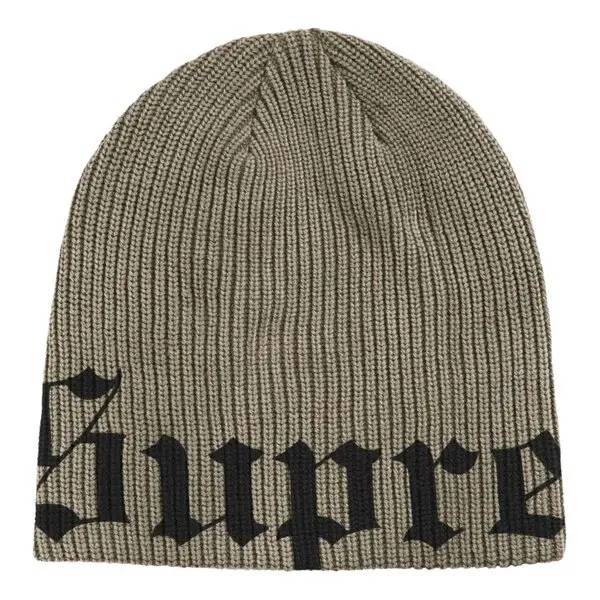 Supreme Old English Beanie - Olive