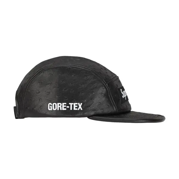 Supreme Ss26 Ostrich Embossed Leather Gore-tex Camp Cap