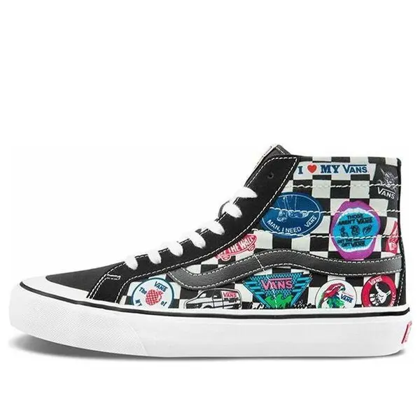 VANS Sk8-hi High Top Sneakers With Graphic Print - Black