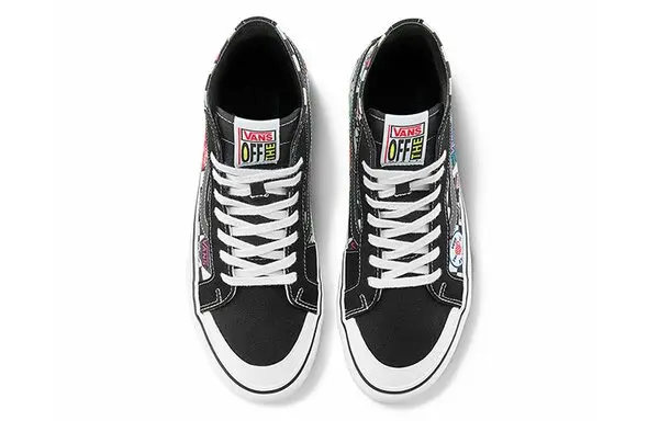 VANS Sk8-hi High Top Sneakers With Graphic Print - Black