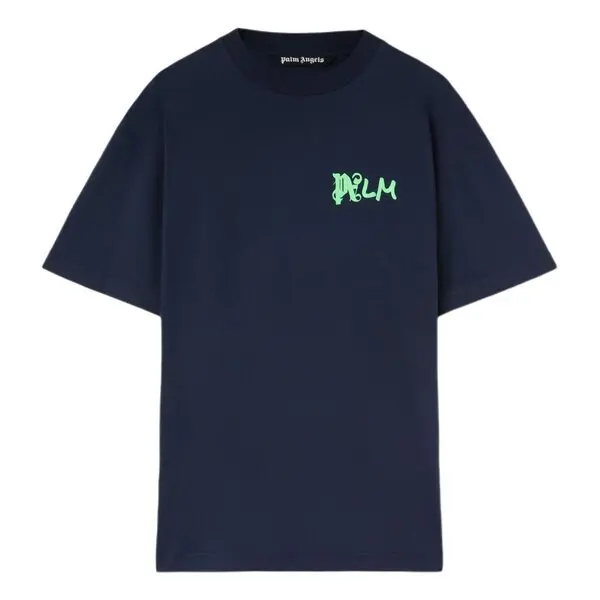 Palm Angels I Am Lost T-shirt Blue - Navy