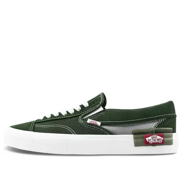 VANS Classic Slip-on Cap "greener Pastures" Sneakers - Grey/green