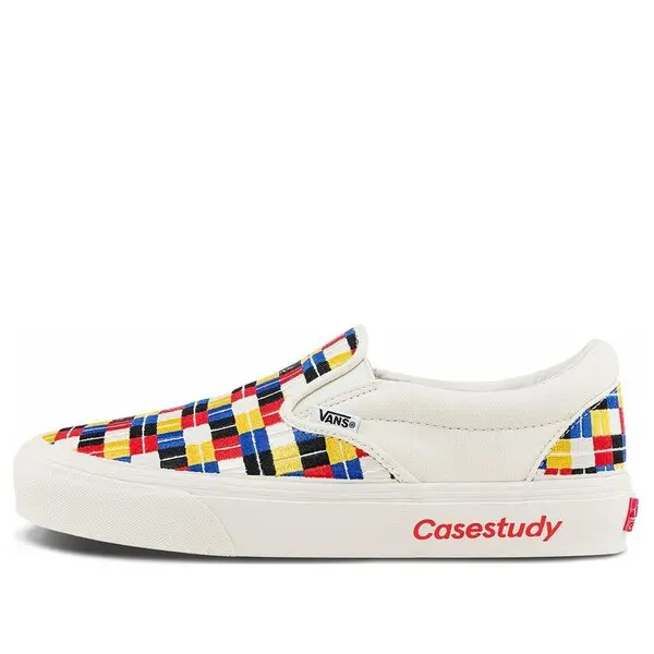 VANS Classic Slip-on Vlt Lx X Casestudy Checked Slip-on Shoes - Multi Cherkered
