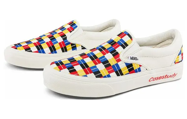 VANS Classic Slip-on Vlt Lx X Casestudy Checked Slip-on Shoes - Multi Cherkered
