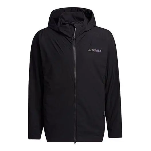 Adidas Myshelter Windbreaker Hooded Jacket - Black