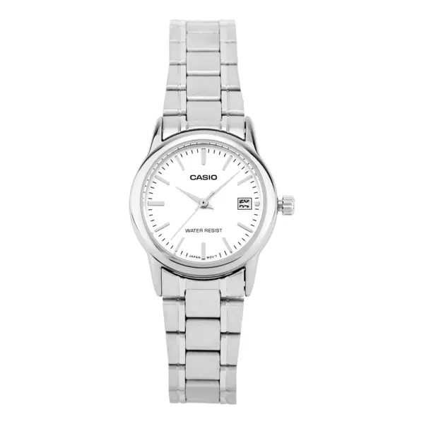 Casio Analog Watch Tone Stainless Steel - Silver