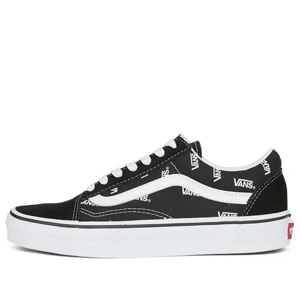 VANS Old Skool "all Over Logo" Low Top Sneakers - Black/white