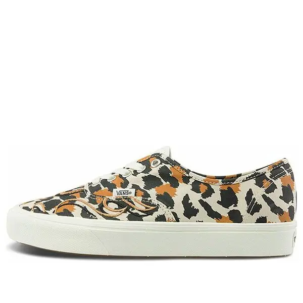 VANS Comfycush Authentic Leopard Print Sneakers - Black/yellow