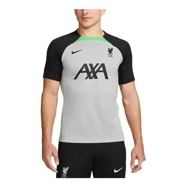 Nike Liverpool F.c. Strike Dri-fit Knit Jersey - Grey/black