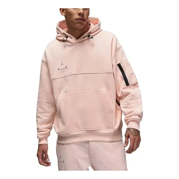 JORDAN Logo Printed Hooded Pullover Long Sleeves