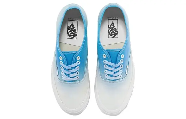 VANS Og Authentic Lx Dip Dye Low Top Sneakers - White/blue