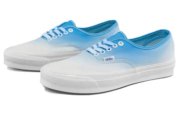 VANS Og Authentic Lx Dip Dye Low Top Sneakers - White/blue