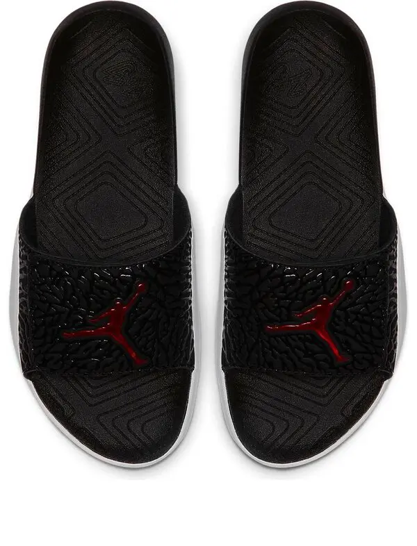 JORDAN Air Hydro V2 Slide - Black/gym Red-white