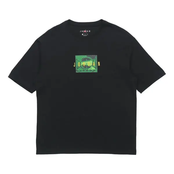 JORDAN Sport Dna Logo Printing Short Sleeve - Black