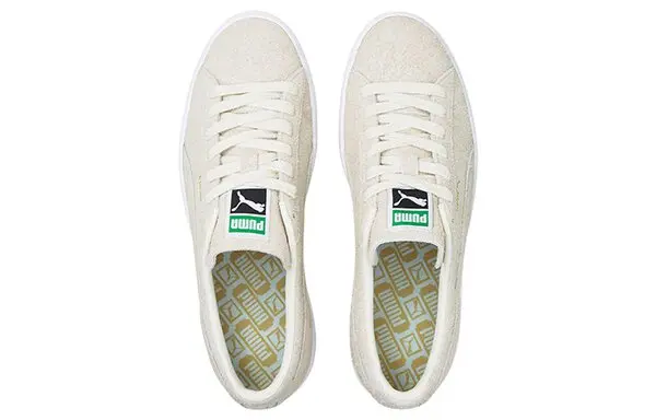 PUMA Suede Vintage "hairy Suede" Low Top Sneakers - Cream/white