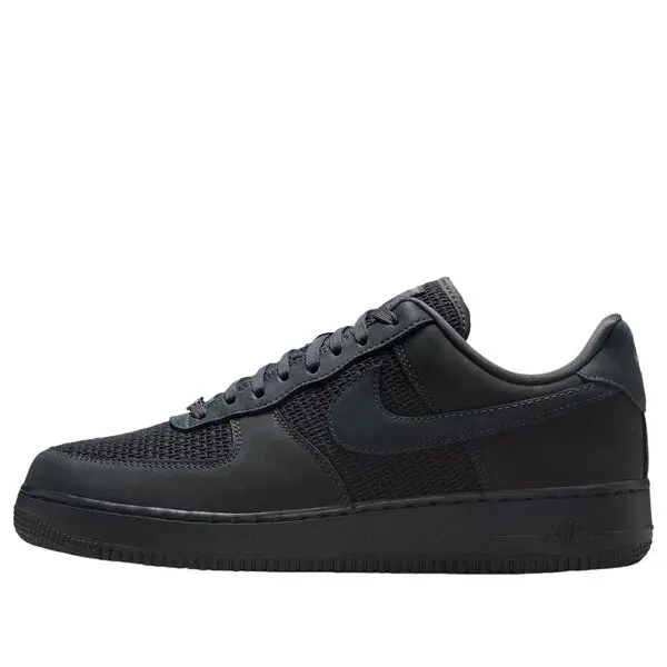 Nike Force 1 Low Woven Sneakers - Black/anthracite