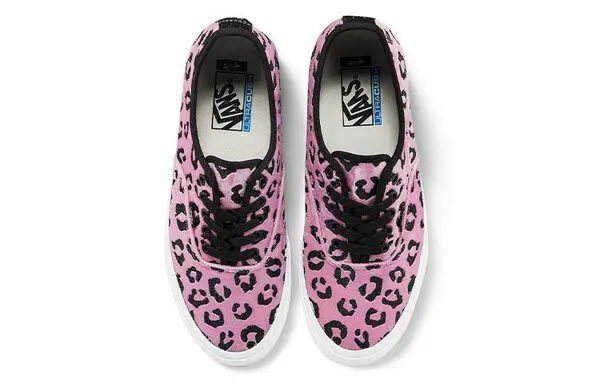 VANS Authentic Vlt Lx 'mauve Leopard Velvet - Pink/black