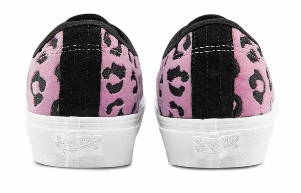 VANS Authentic Vlt Lx 'mauve Leopard Velvet - Pink/black