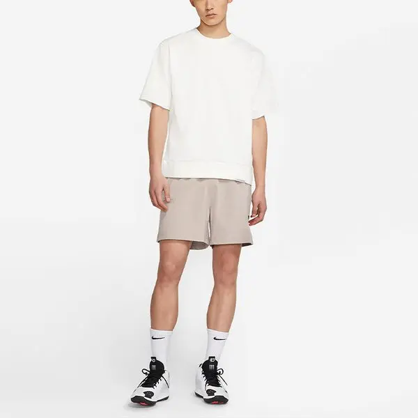 Nike Dri-fit Standard Issue Round Neck Pullover Sports Short Sleeve - White