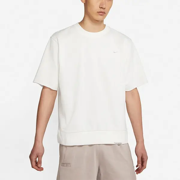 Nike Dri-fit Standard Issue Round Neck Pullover Sports Short Sleeve - White