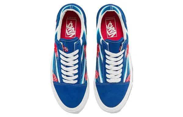 VANS Og Old Skool Lx 'snake Eyes True Blue' Sneakers - Blue/white/red