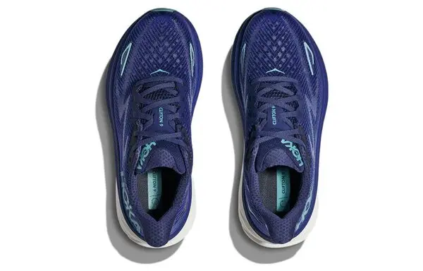 Hoka One One Clifton 9 Athletic Sneakers - Bellwether Blue/evening Sky