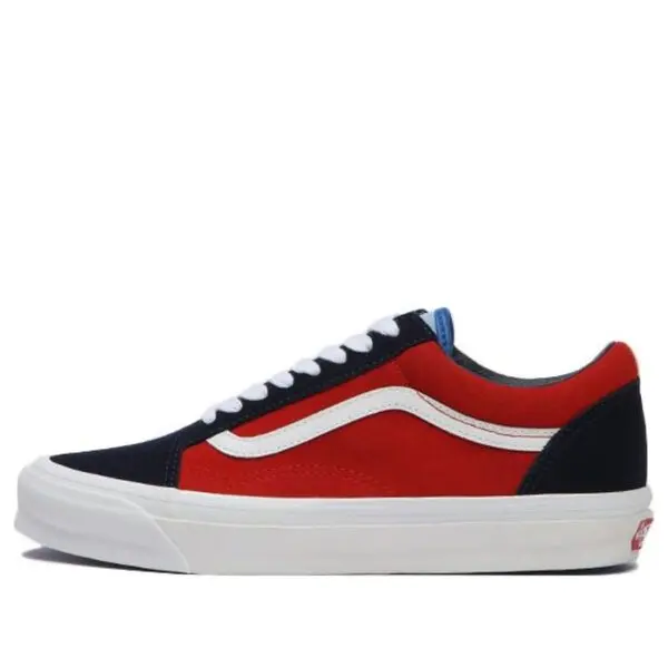 VANS Og Old Skool Lx 'off The Wall' Low Top Sneakers - Navy/red