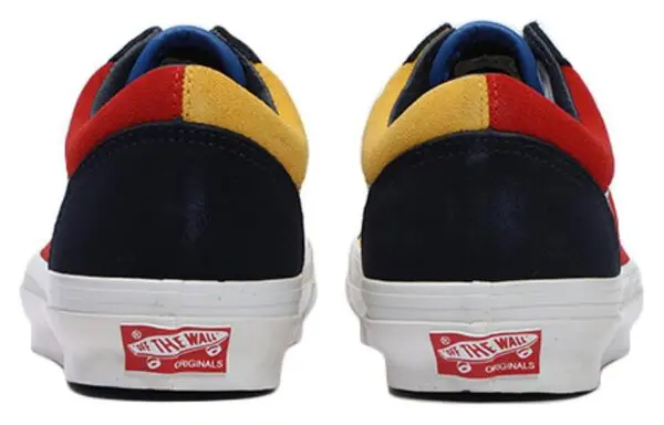 VANS Og Old Skool Lx 'off The Wall' Low Top Sneakers - Navy/red