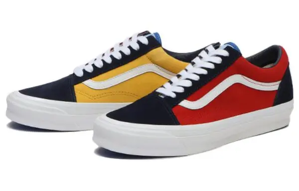 VANS Og Old Skool Lx 'off The Wall' Low Top Sneakers - Navy/red