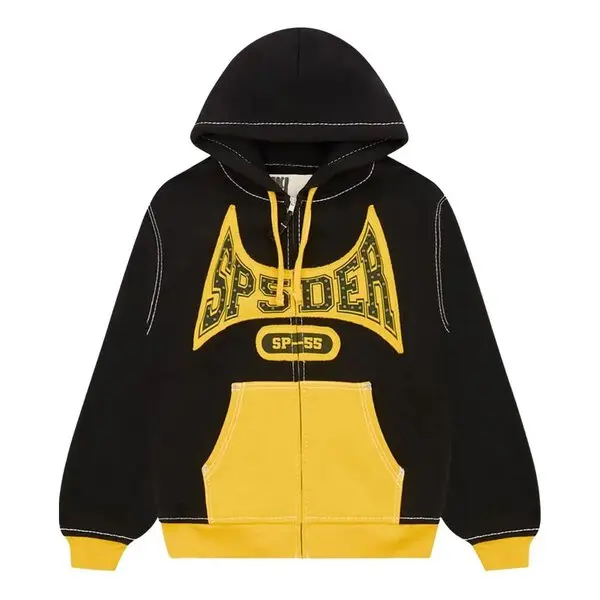 SP5DER T&f Zip Hoodie - Black