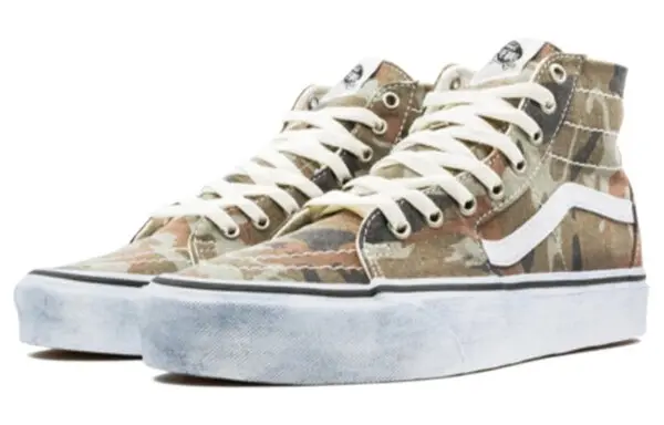 VANS Sk8-hi Tapered Washed Camo High Top Sneakers - Camouflage