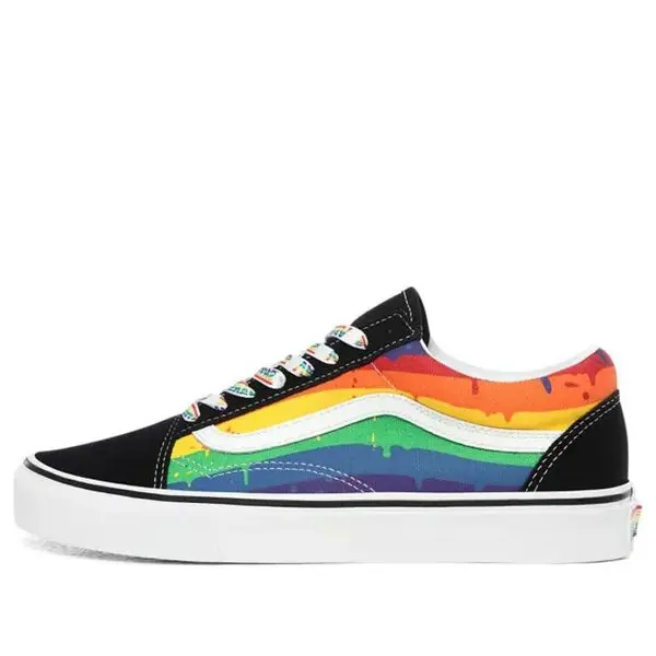 VANS Old Skool "rainbow Drip" Sneakers - Black/red/blue