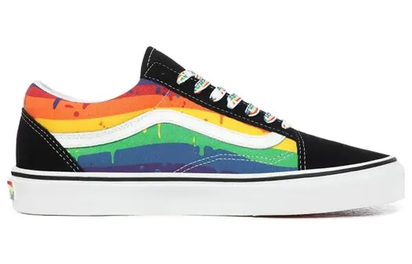 VANS Old Skool "rainbow Drip" Sneakers - Black/red/blue