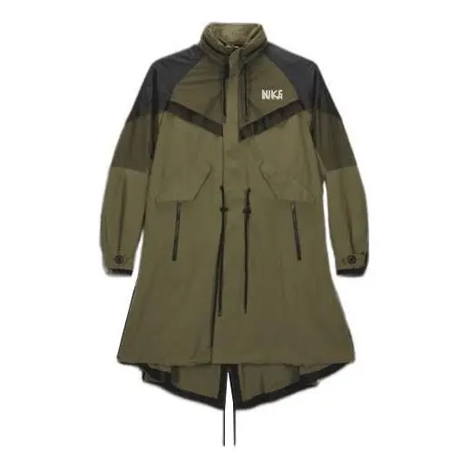 Nike X Sacai Trench Jacket - Medium Olive