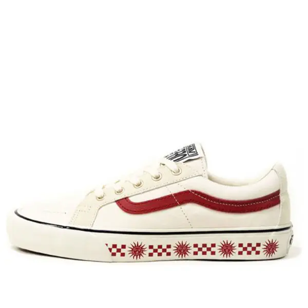VANS Sk8-low "white Red" Sneakers - White/red